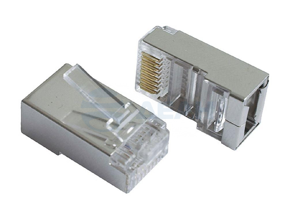 Коннектор RJ-45 8P-8C CAT5e (экранированный) ЭЛЕТЭК Коннектор